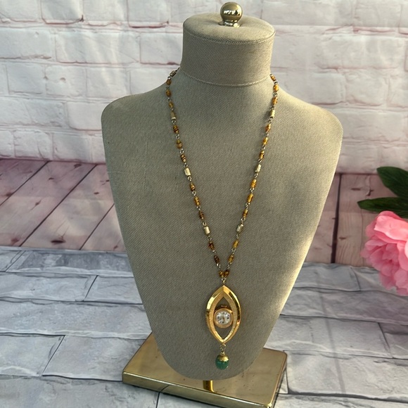 Baroness | Jewelry | Vintage Baroness Wind Up Watch Glass Beads Amber ...